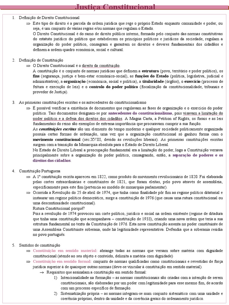 JCDF Resumo | PDF | Constituição | Lei Constitucional