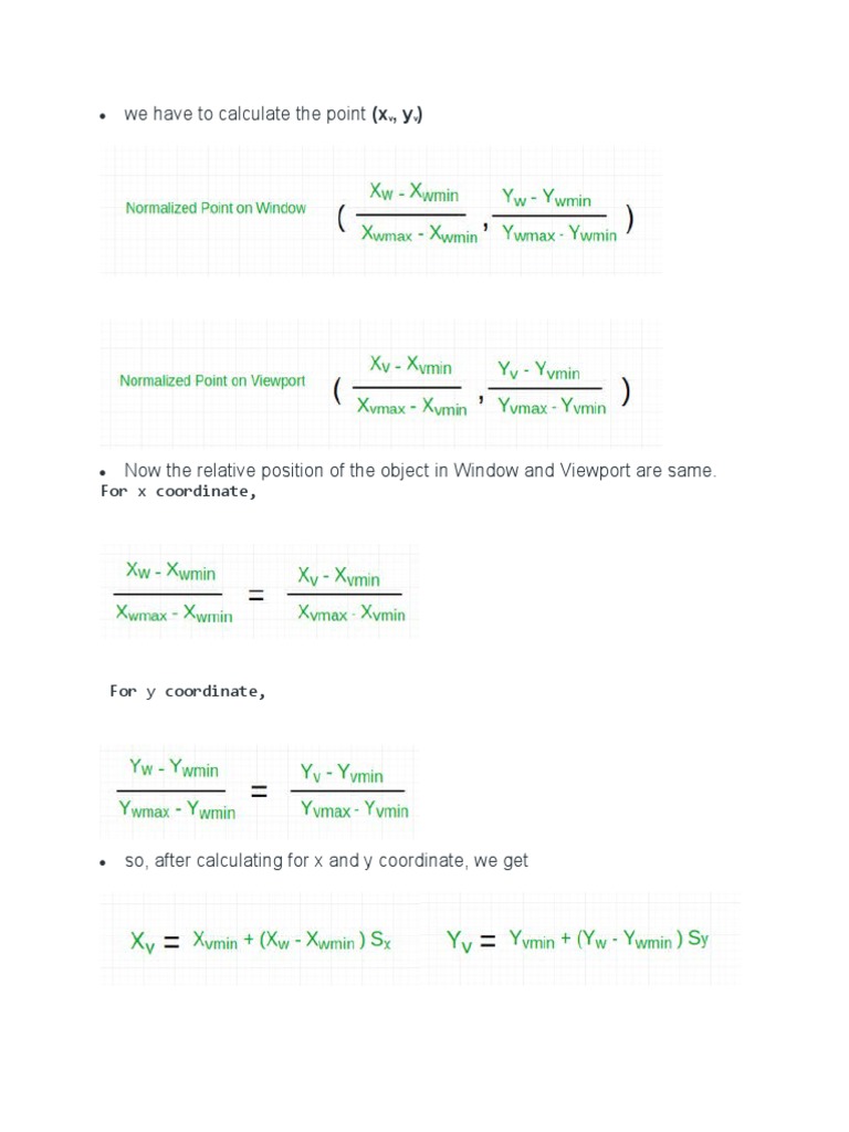 Window To Viewport | PDF