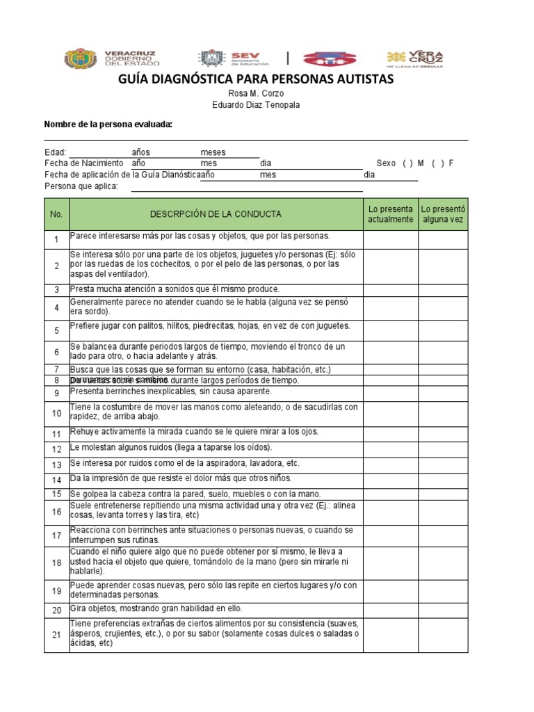 Guia Diagnostica para Tea | PDF | Espectro autista