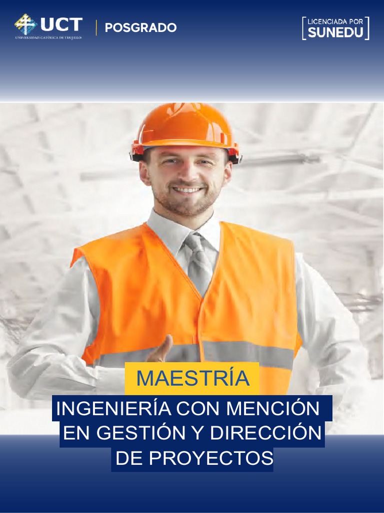 Maestria Ingenieria Con Mencion en Gestion y Direccion de Proyectos ...