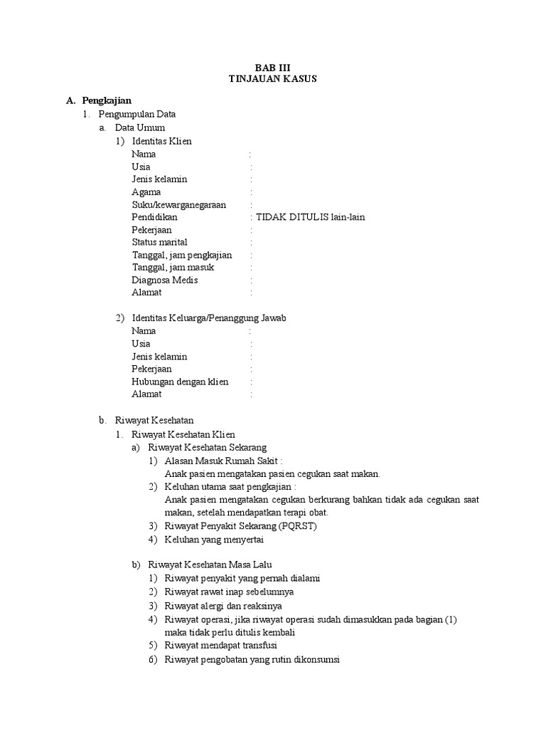 Format Askep KDP | PDF