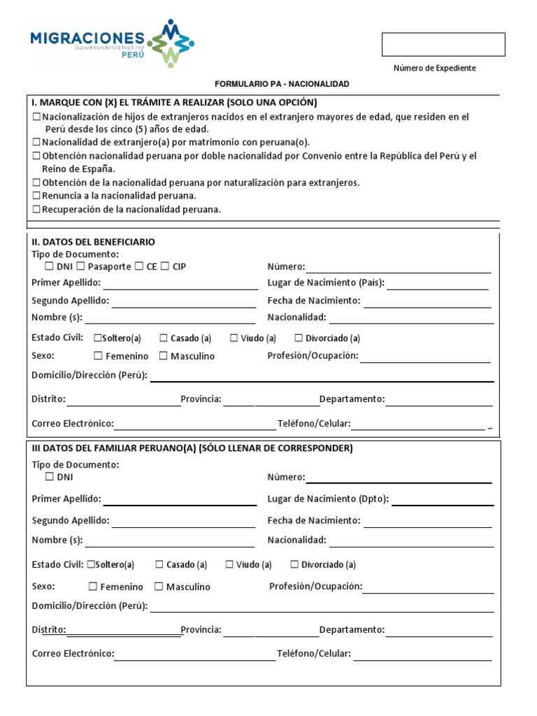 Formulario para La Solicitud de Nacionalización PDF | PDF | Gobierno y personalidad | Justicia