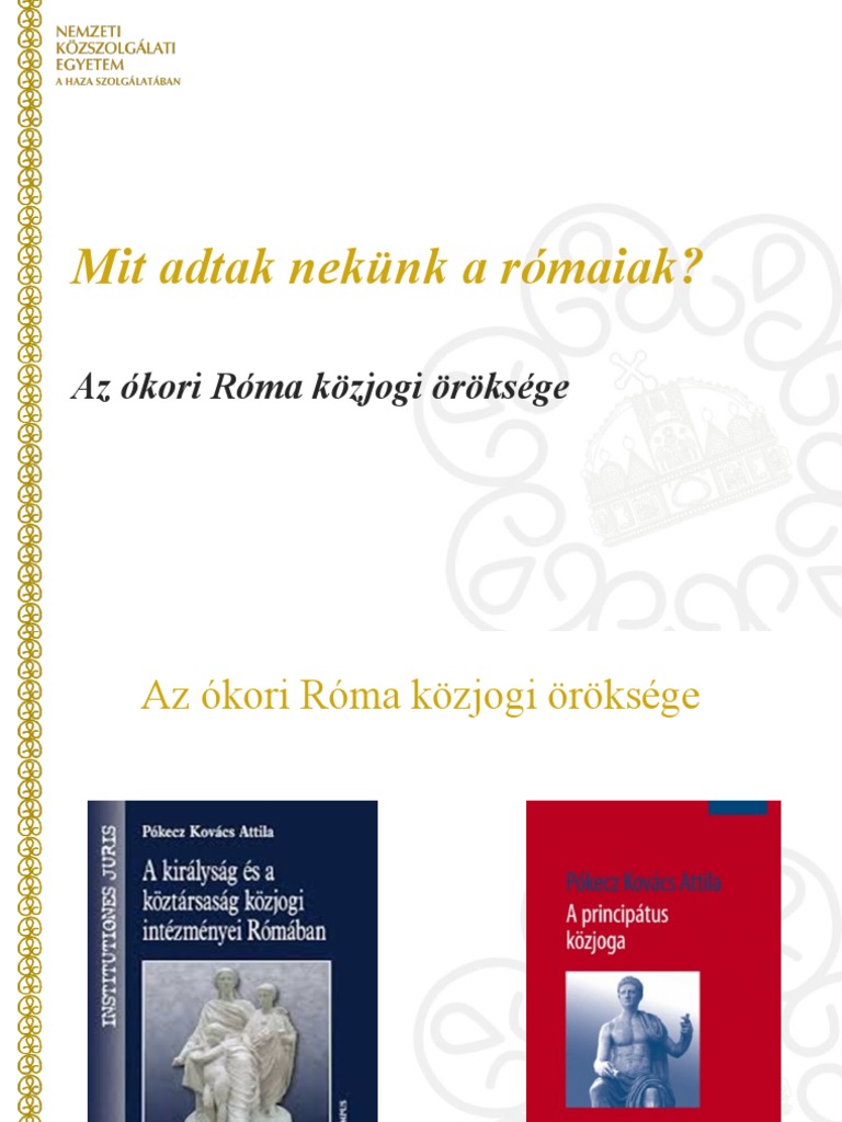 Mit Adtak Nekunk A Romaiak | PDF