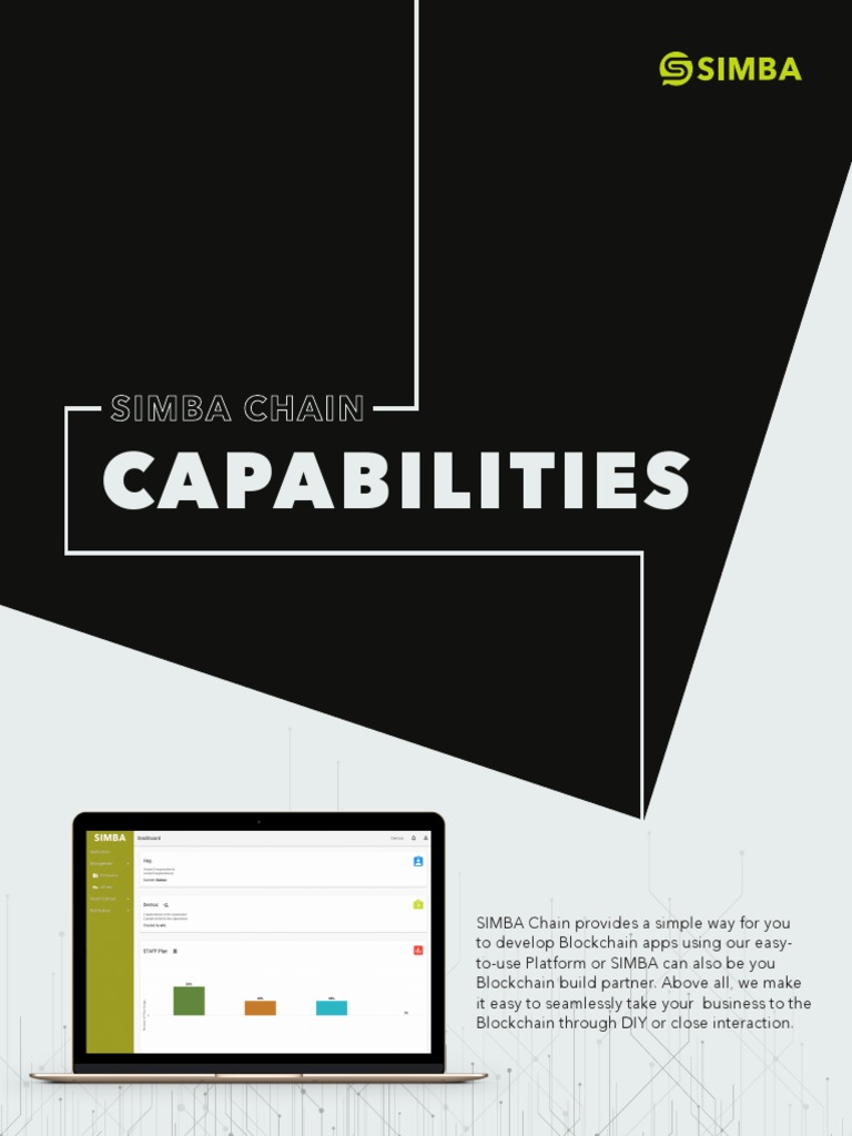 SIMBA Chain Capabilities | PDF | Mobile App | Information Technology Management