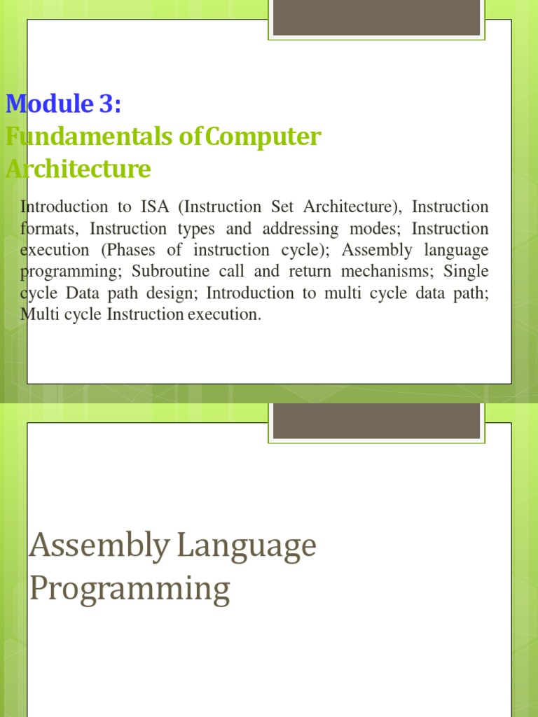 16-Instruction Set-19-01-2023 | PDF | Software Engineering | Computer ...