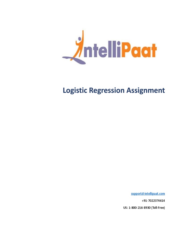 Logistic Regression Assignment | PDF | Logistic Regression | Regression ... Logistic Regression Assignment | PDF | Logistic Regression | Regression ...