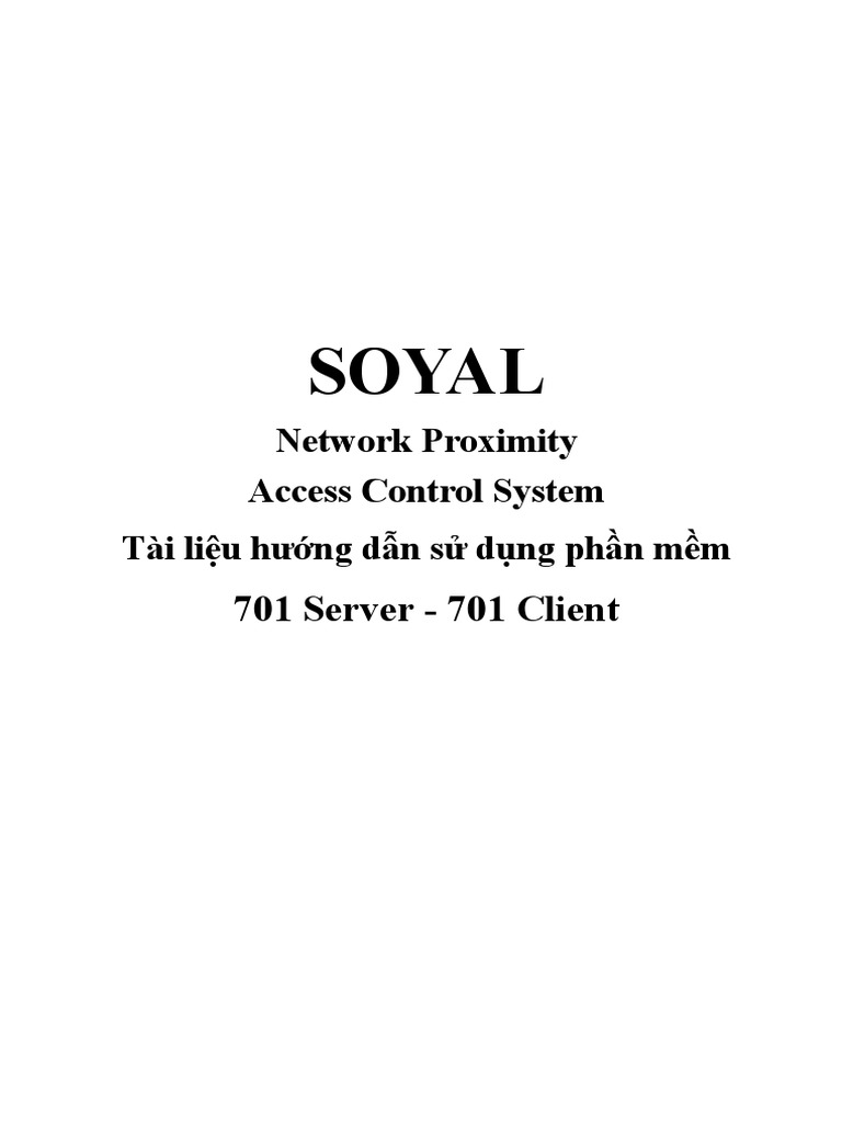 HDSD 701 Server 701 Client | PDF