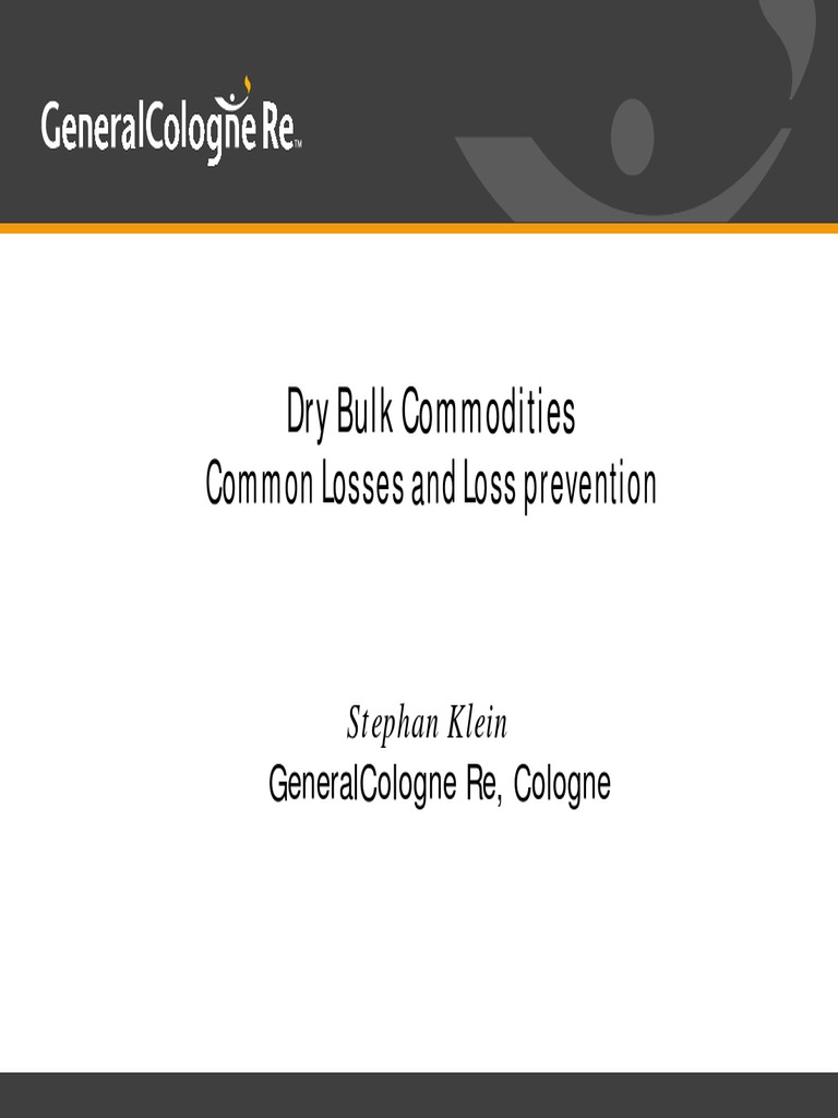 Dry Bulk Cargo Loss Prevention Guide | PDF | Cargo | Ships
