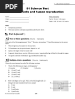 Grade 7 Science Examination Second Quarter | PDF | Plants | Reproduction