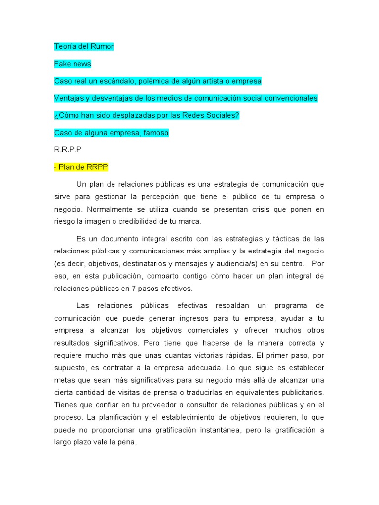 RRPP | PDF | Marca | Comunicación