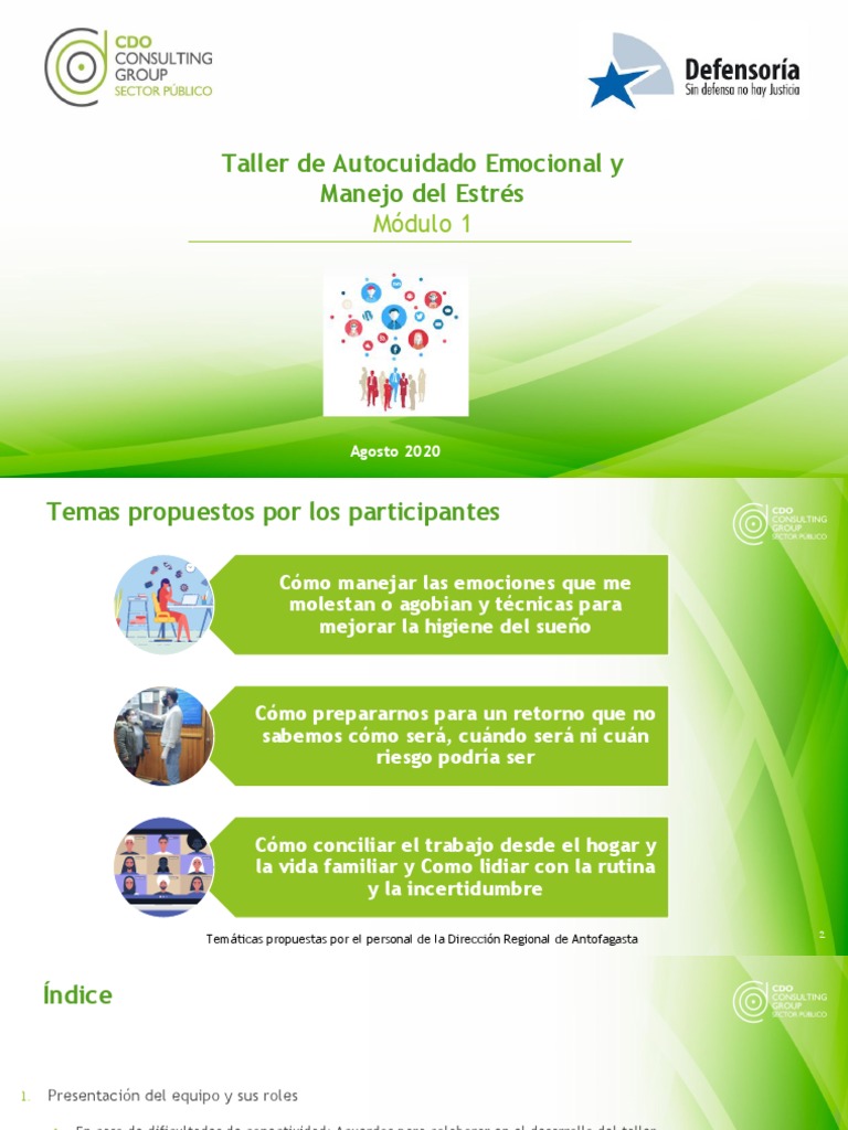 Taller de Autocuidado Emocional MÃ³dulo 1 (vj).pptx | PDF