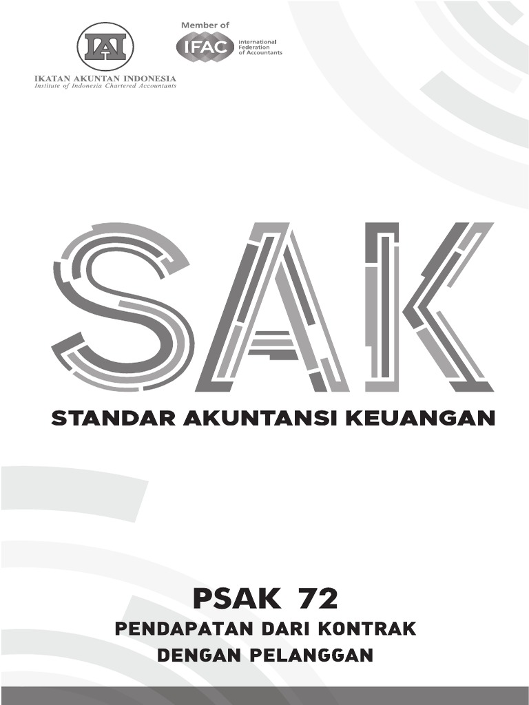 PSAK 72 - Pendapatan Dari Kontrak Dengan Pelanggan PDF | PDF