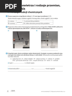 Sprawdzian Dział 3 KL 7 Chemia | PDF