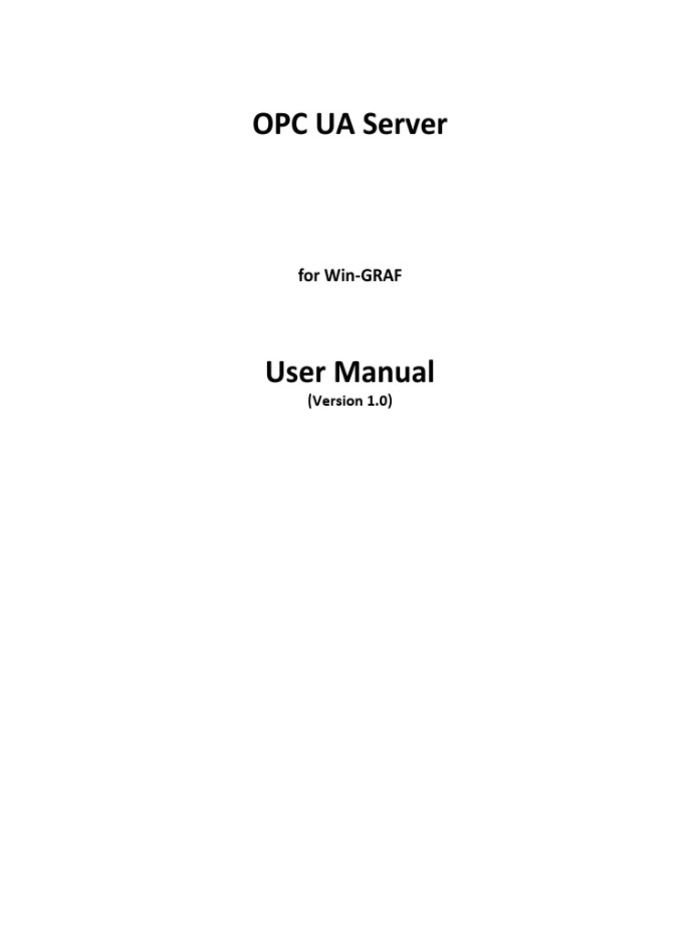 OPC-UA-Server User Manual en v1.0 | PDF | Public Key Certificate | Password