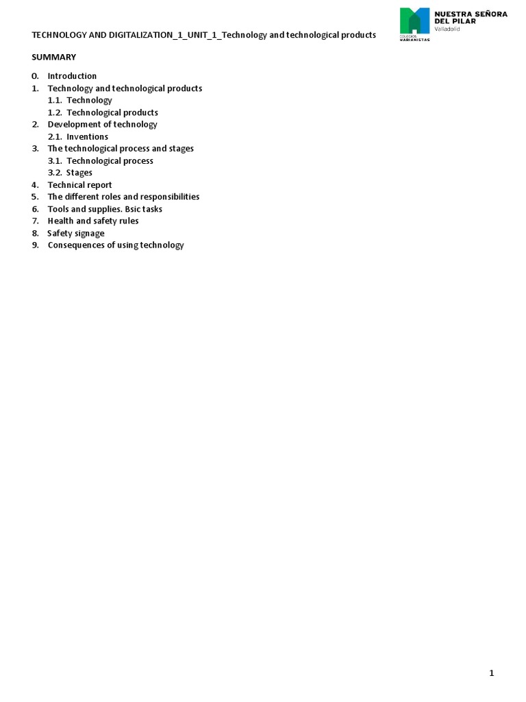 1 Technology | PDF | Prototype | Drawing