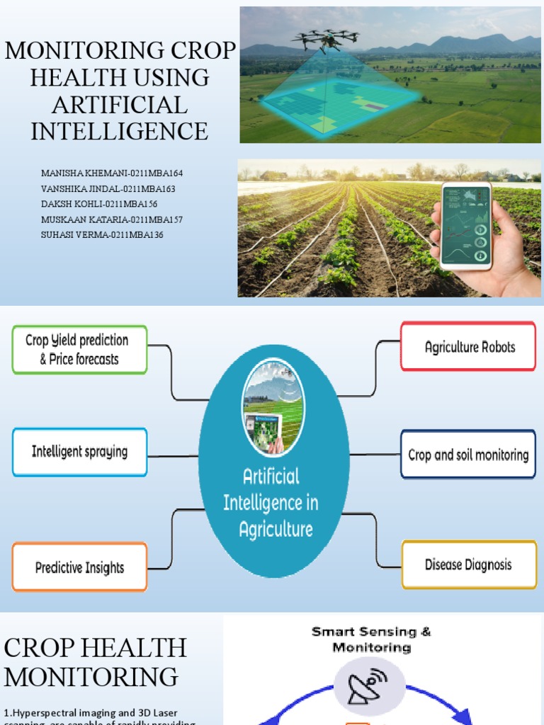 Monitoring Crop Health Using Artificial Intelligence | PDF