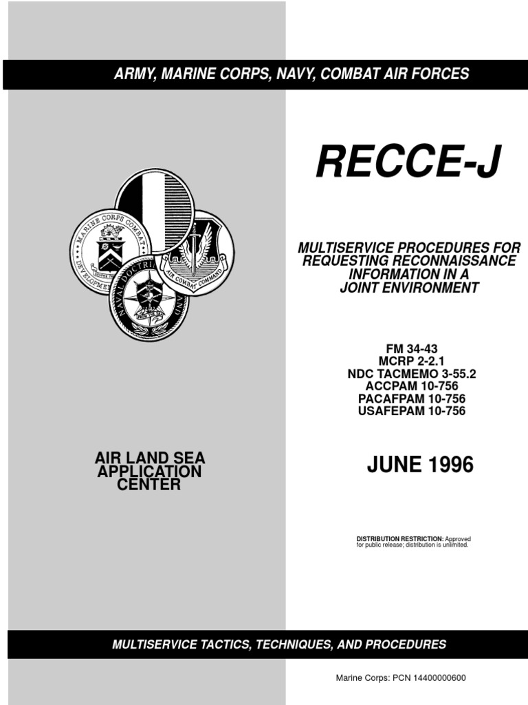 Recce-J: Army, Marine Corps, Navy, Combat Air Forces | PDF | Signals ...