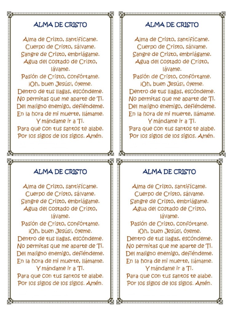 Alma de Cristo | PDF