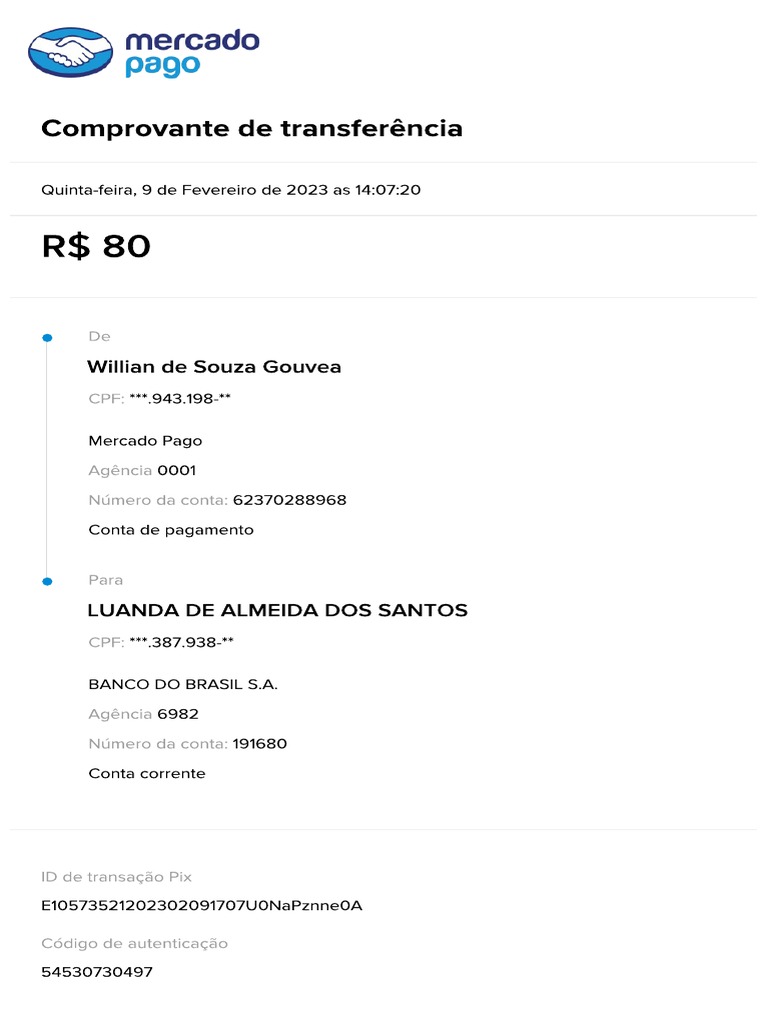 Mercadopago Comprovante 54530730497 PDF | PDF Mercadopago Comprovante 54530730497 PDF | PDF