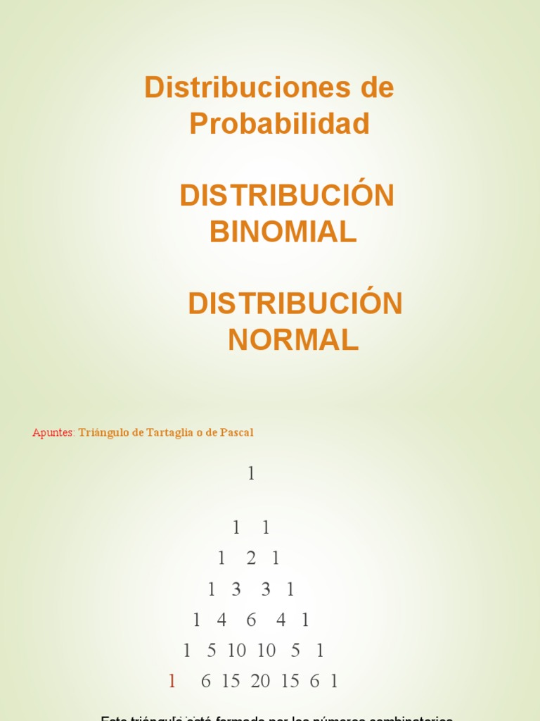 Binomial Normal | PDF | Distribución normal | Desviación Estándar