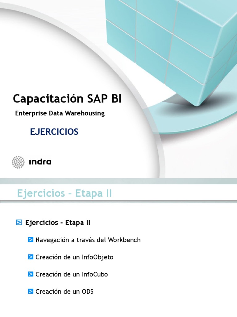 Ejercicios Prácticos de Capacitación SAP BI | PDF | Informática ...