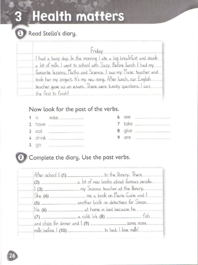 Activity Book Unit 3 4th Primary Pdf