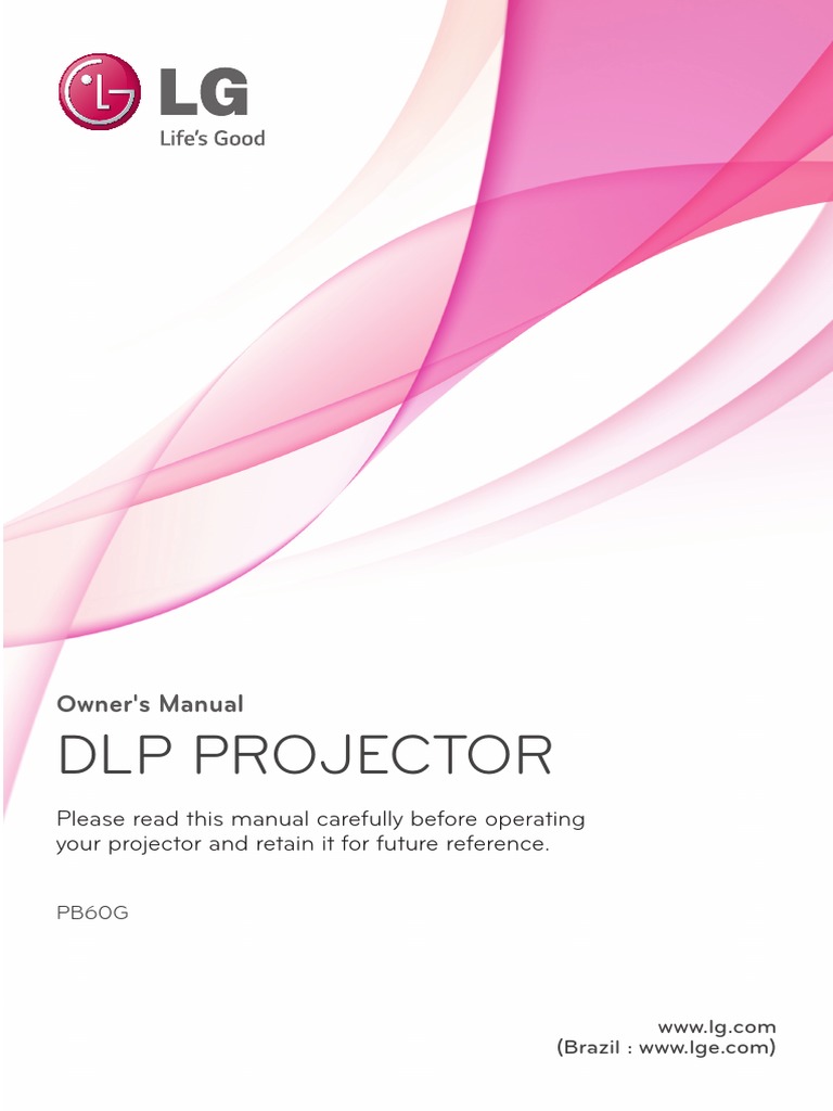 LG PB60G LED Projector PDF | PDF | Ac Power Plugs And Sockets | Hdmi