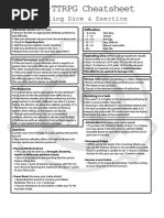 Cyberpunk 2020 Combat Cheat Sheet | PDF | Projectiles | Firearms