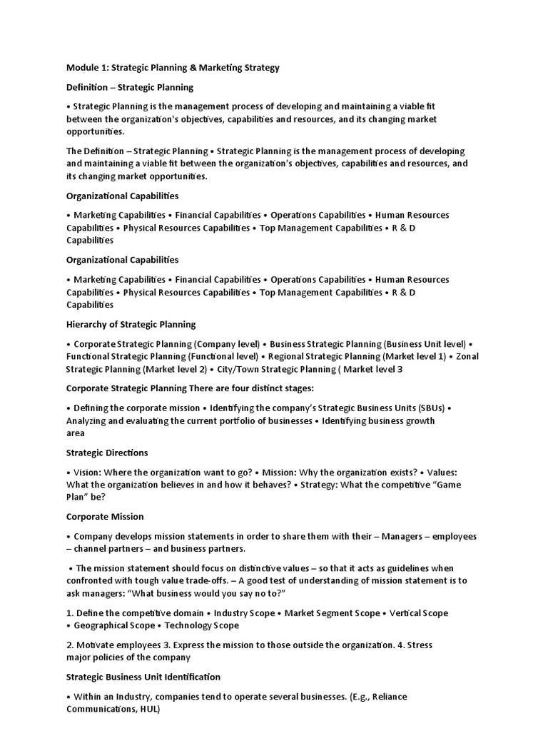 SMM | PDF | Customer Relationship Management | Strategic Management