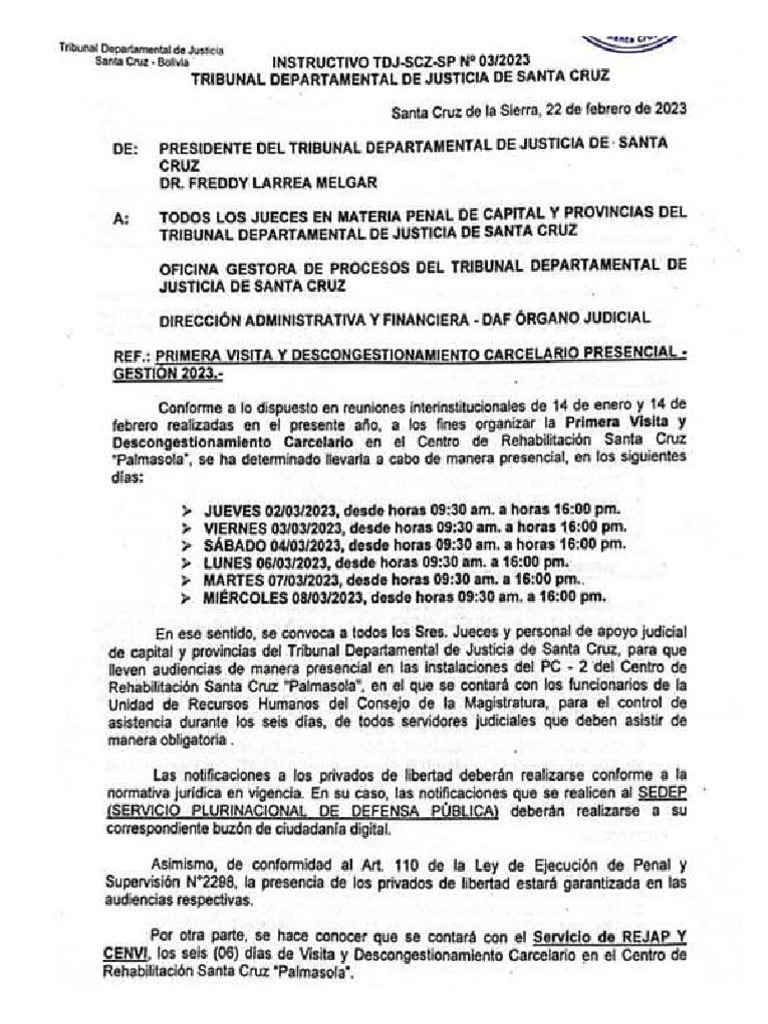 Carcelario 2023 Pdf