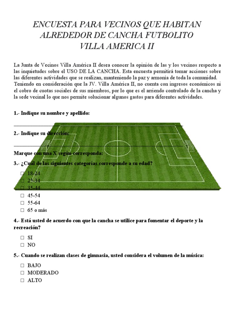Encuensta para Imprimir | PDF