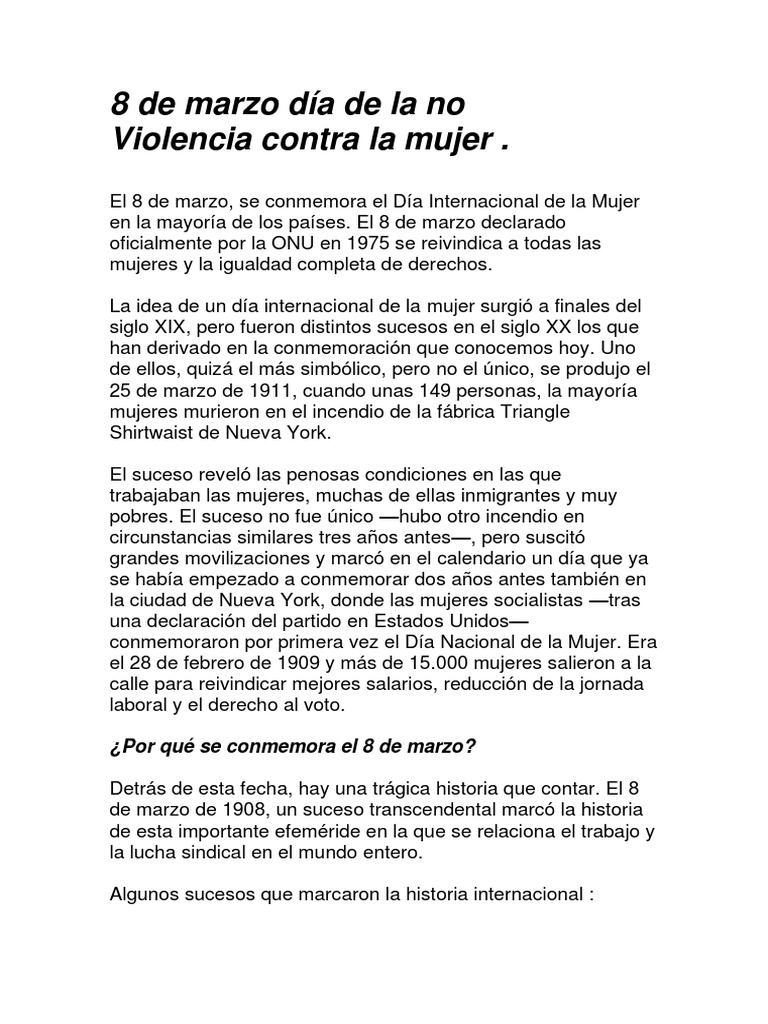 8 de Marzo | PDF