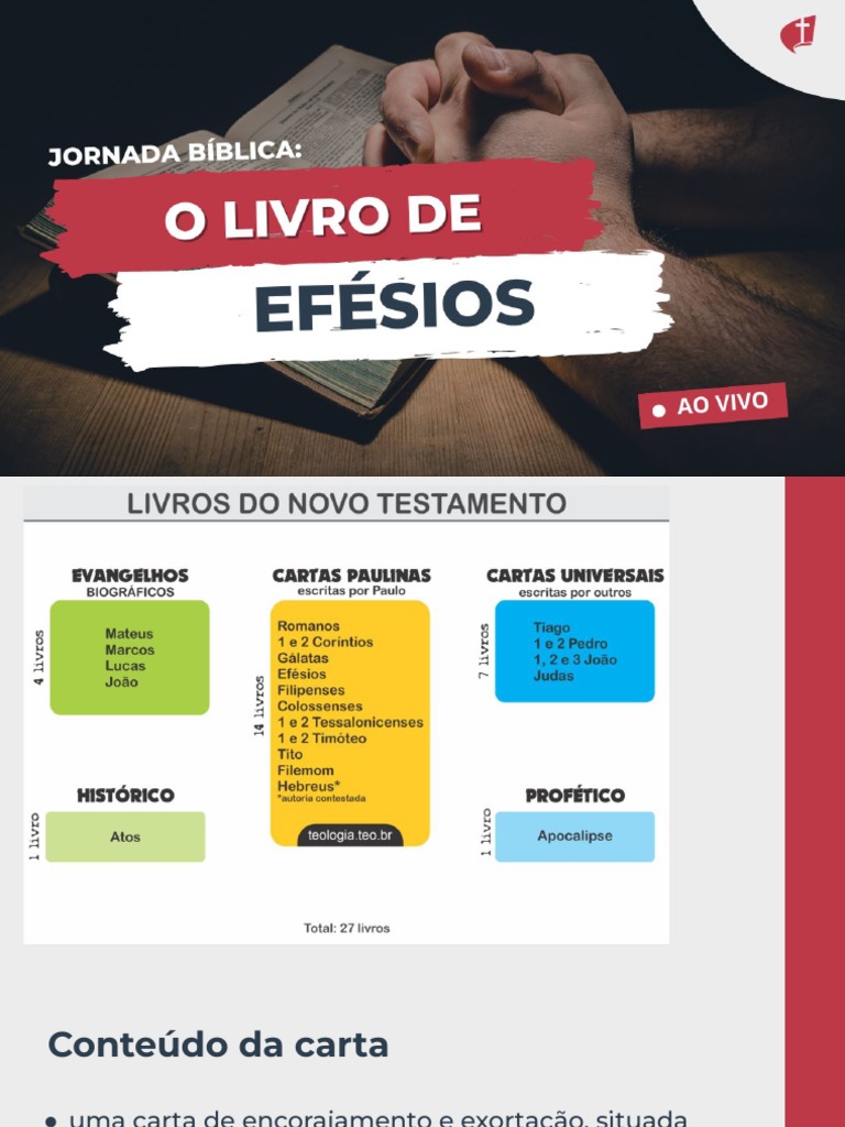 O Livro de Efésios PDF | PDF | Apóstolo Paulo | Fé