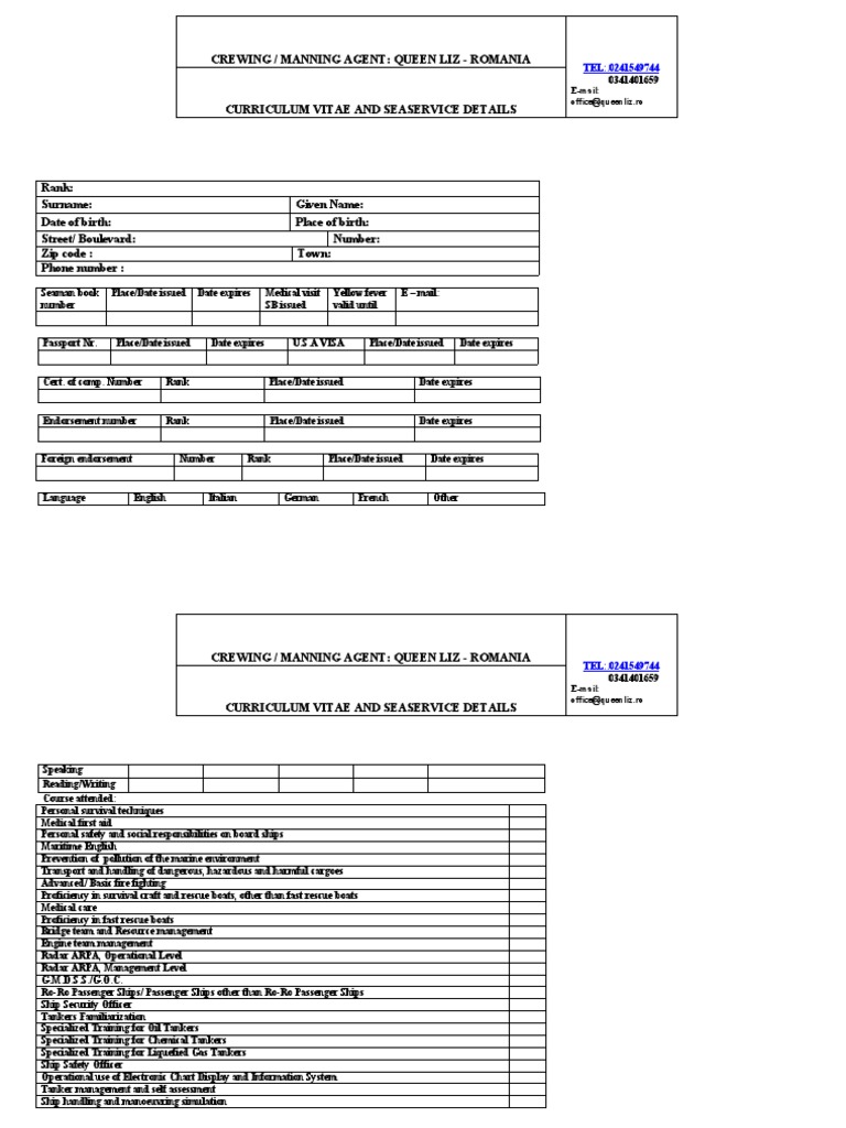 Model CV QL | PDF | Ships | Oil Tanker