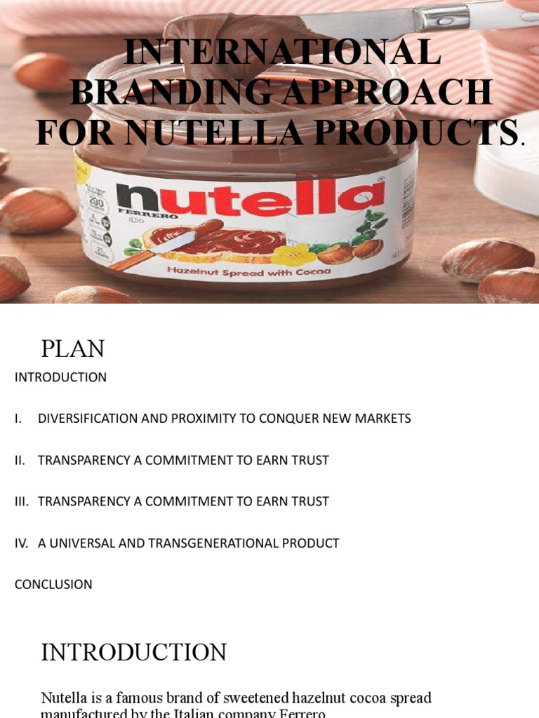 Nutella's Product Internationnal Brand Strategy | PDF