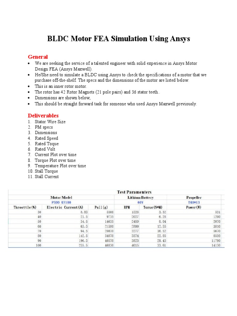 BLDC Motor FEA Simulation Using Ansys-Post | PDF | Computers ...