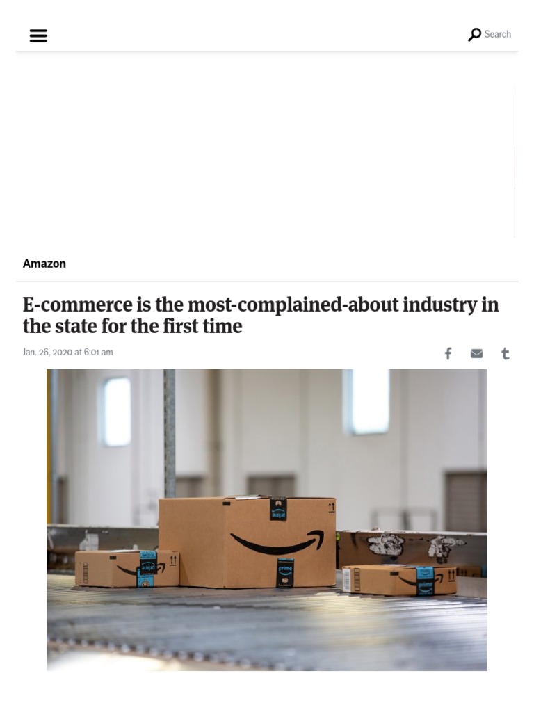 E-Commerce Is The Most-Complained-About Industry in The State For The First Time - The Seattle ...