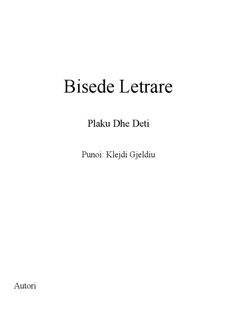 Bisede Letrare | PDF