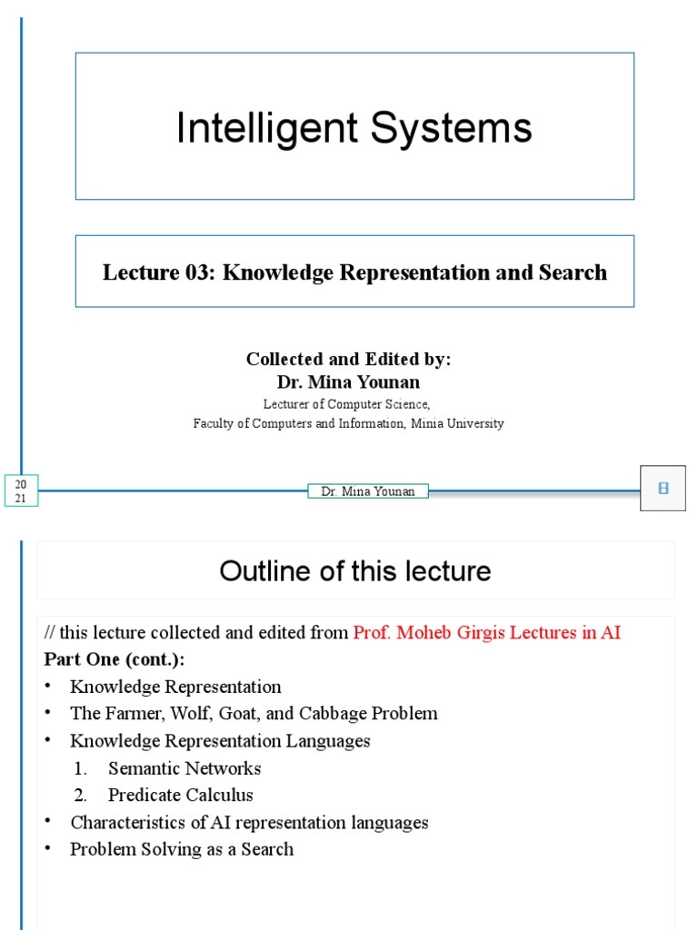 IntSys Lec 03 Knowledge Representation | PDF | Knowledge Representation ...