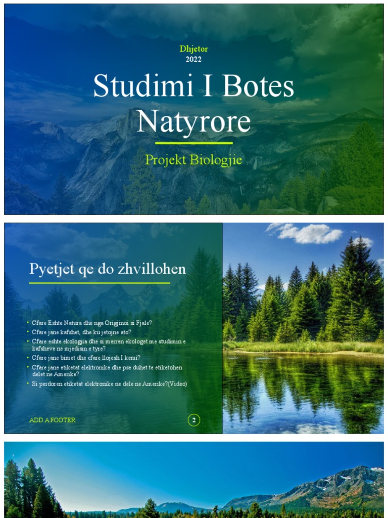 Studimi I Botes Natyrore (Final) | PDF