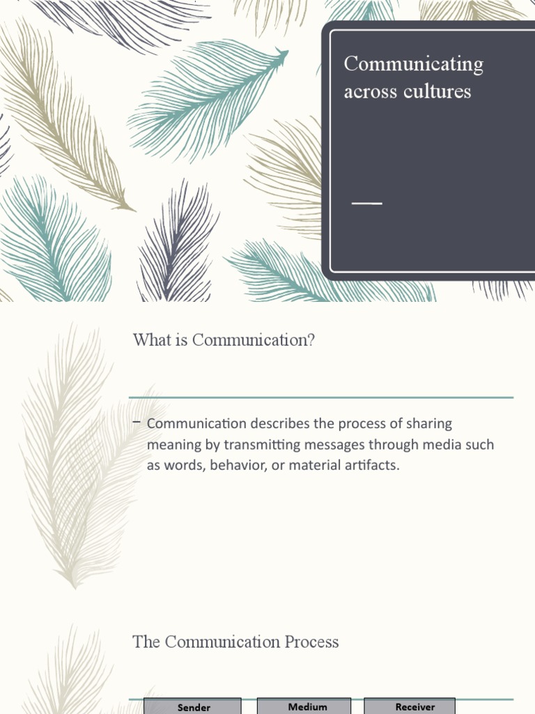 Communicating Across Cultures | PDF | Communication | Nonverbal ...