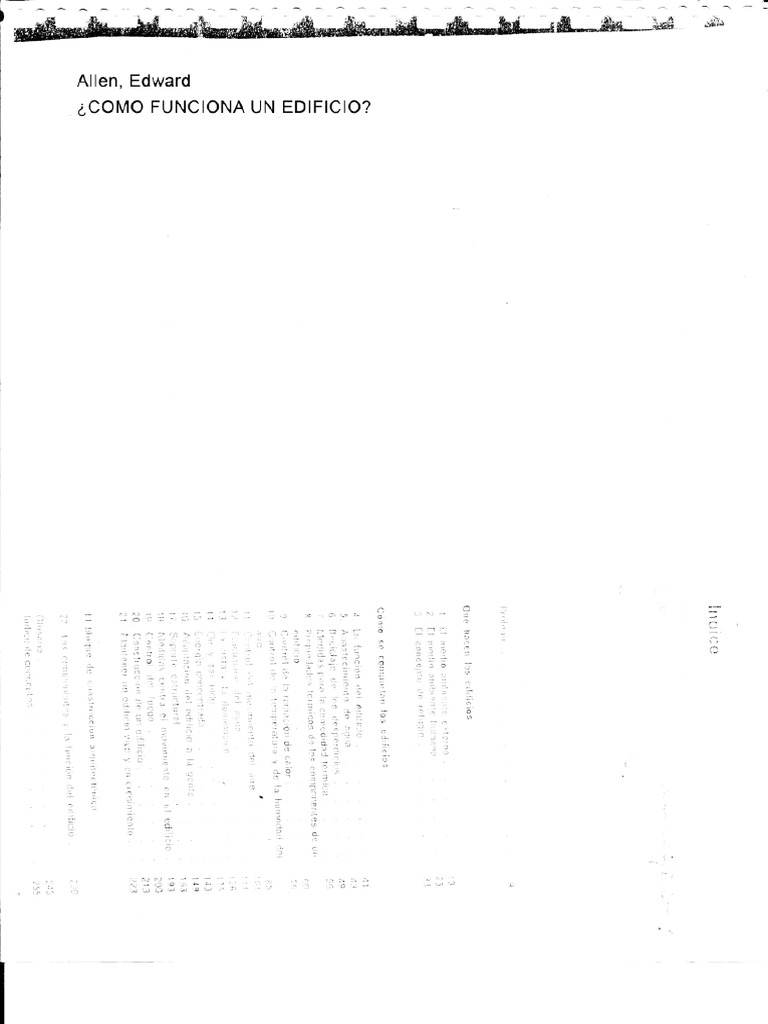 Allen Edward Como Funciona Un Edificio | PDF