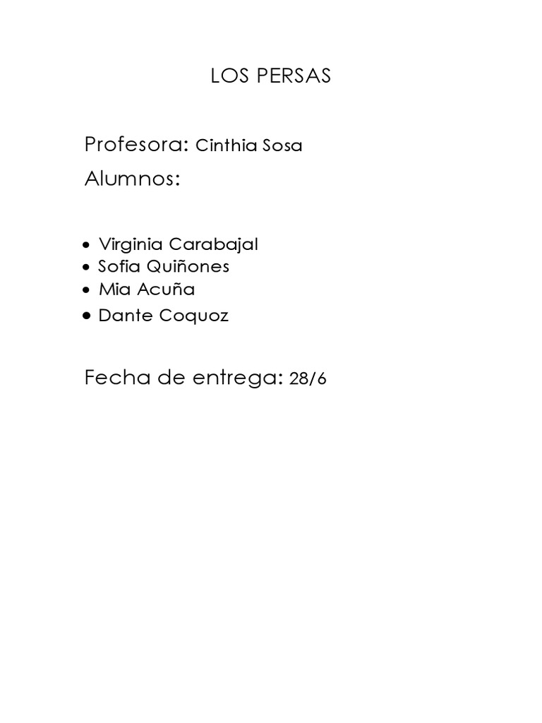 Los Persas | PDF | Imperio aqueménida | Corrí