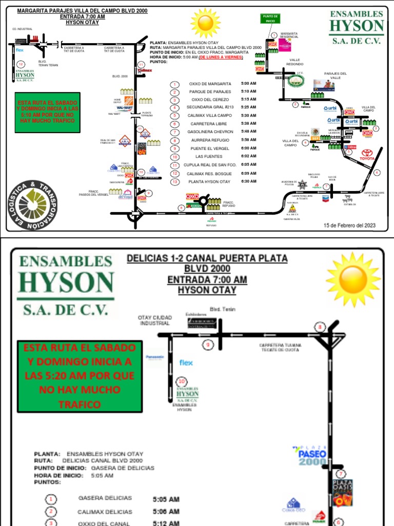 Hyson Otay Entrada 7 AM 15 Febrero 2023 | PDF