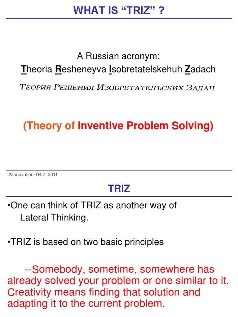 Old - Chapter 7 TRIZ | PDF | Composite Material | Force