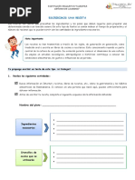 Cómo redactar una receta de cocina | PDF | Receta | Cocinando