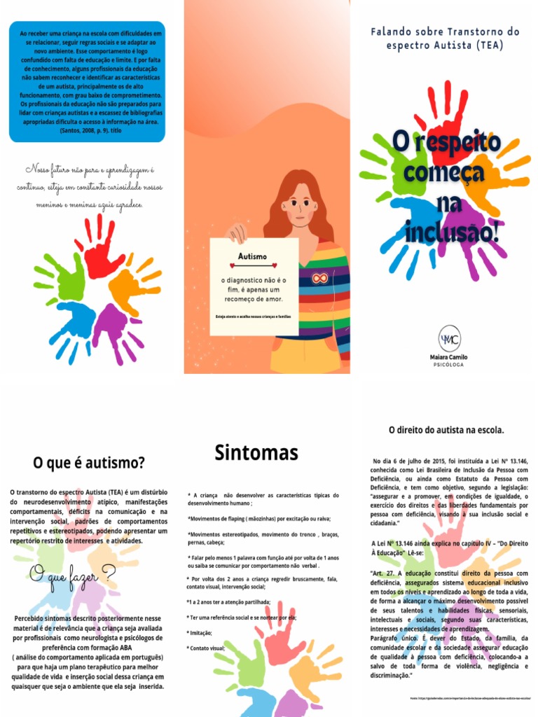 Panfleto de Autismo Revisado PDF | PDF