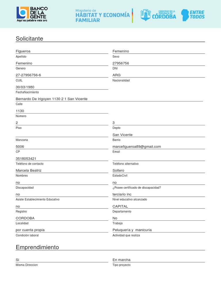 Formulario PDF | PDF