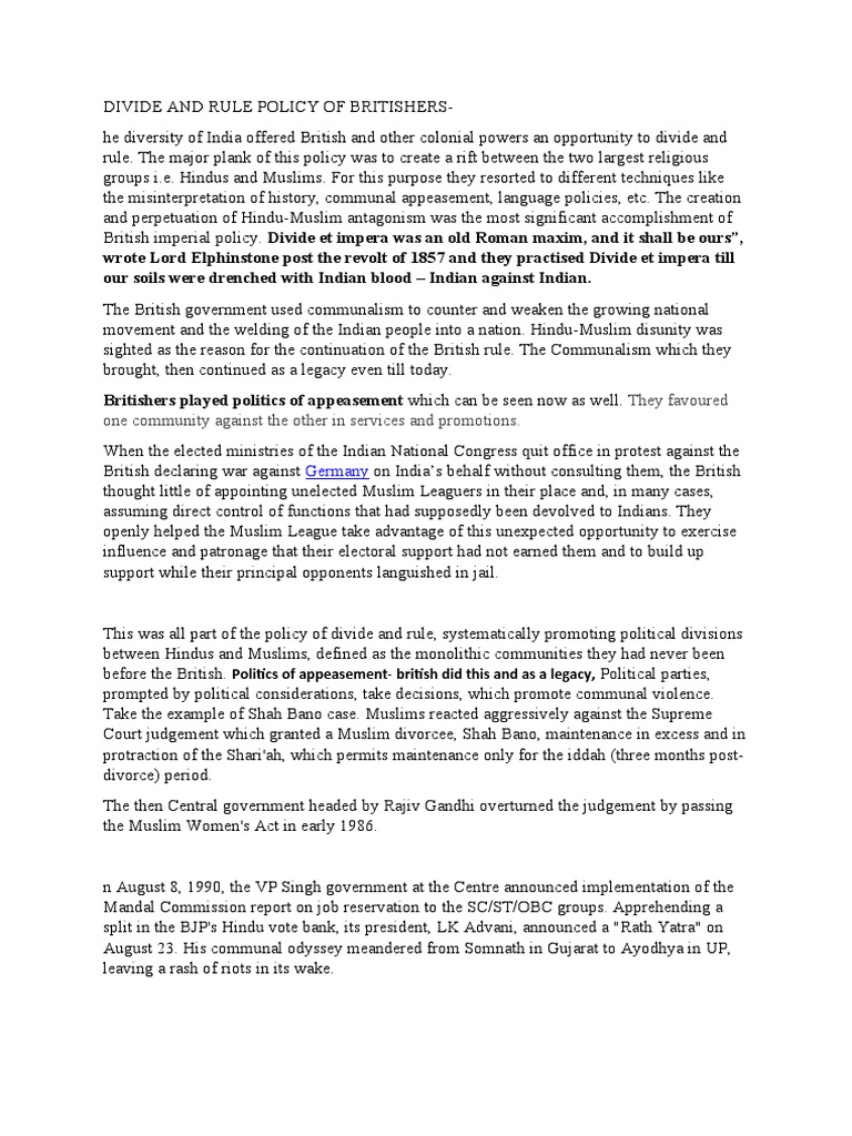 History GD | PDF | British Raj | Two Nation Theory