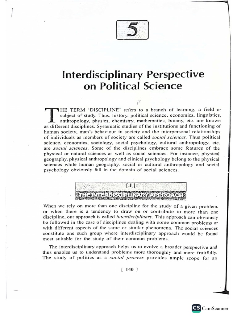 Interdisciplinary Nature | PDF